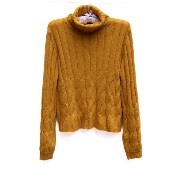 Lulus | Sweaters | Lulus Sweater Small Nwt Mustard Yellow Turtleneck ...